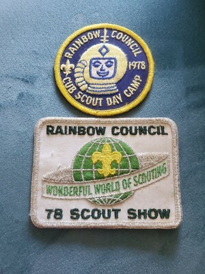 1978 Rainbow Council Scout Show & Day Camp Scouting Patch LOT Patches ...
