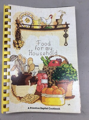 Vintage Cookbook Spiral Bound Recipes Food For Household Primitive ...