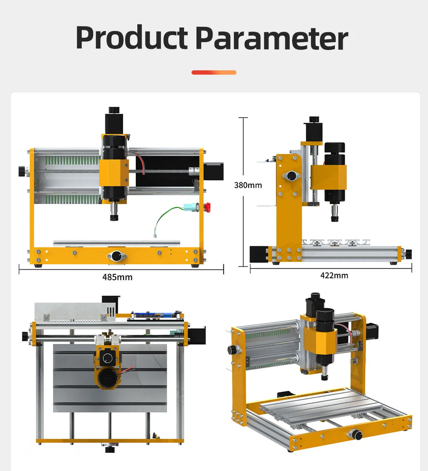 3018 PRO MAX Machine 500W All-Metal For DIY Milling Drill Carving CNC ...