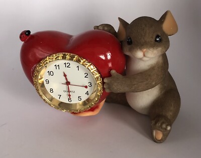 Fitz & Floyd “You Make My Heart Tick” Clock Heart & Mouse | eBay