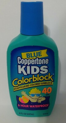 Vintage Blue Coppertone Kids SPF 40, 6 Hr Waterproof Sunblock Lotion 8 ...