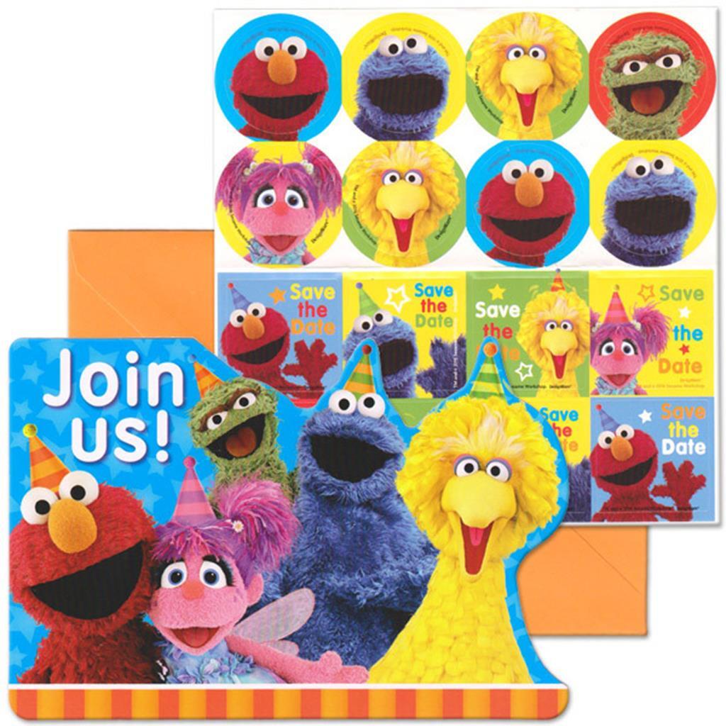 Sesame Street Ticket Invitations Printable