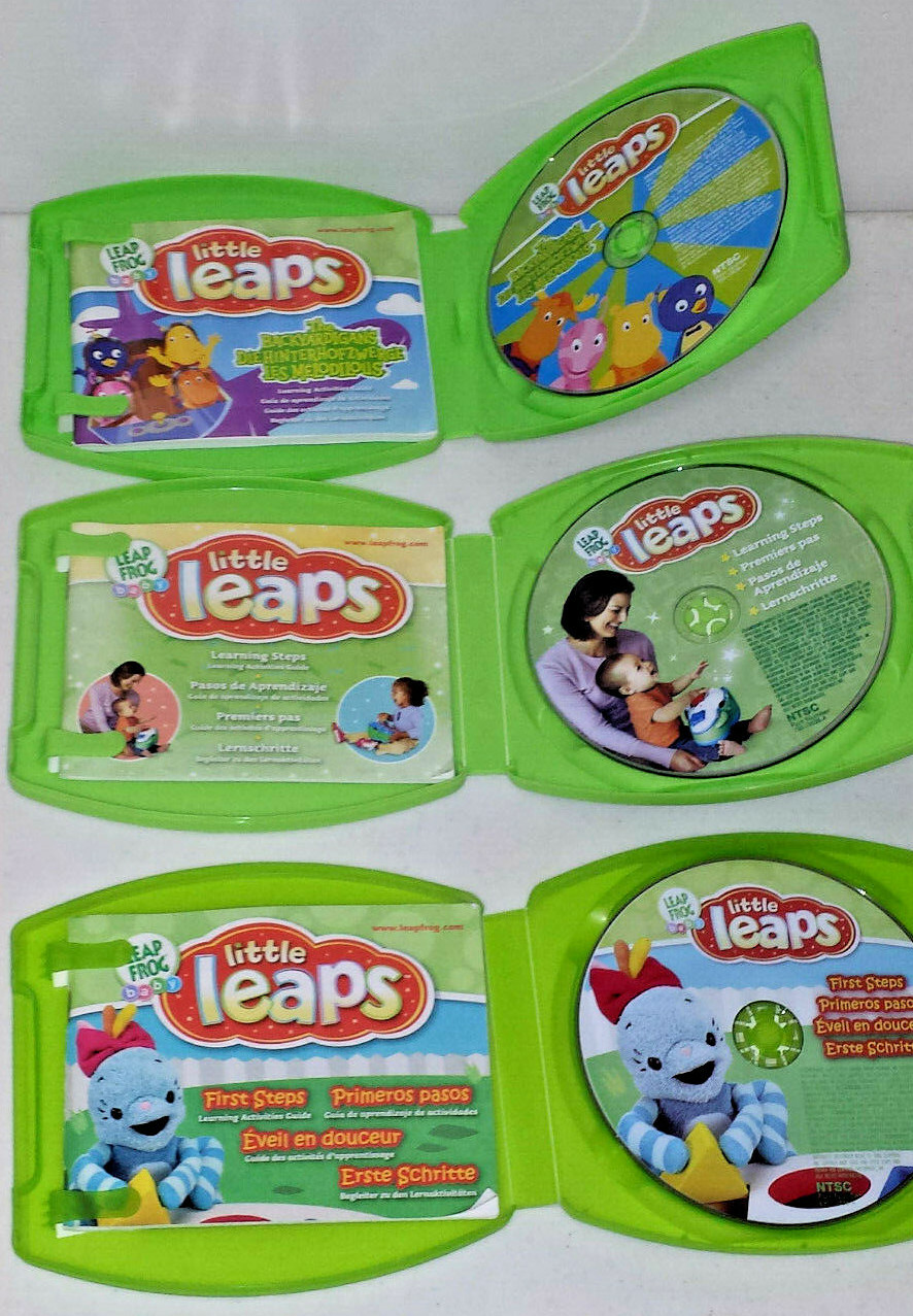 Leap Frog Baby LITTLE LEAPS 6 lot DVDs - Interactive Learning Discs, 9 ...