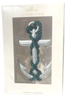 Hallmark Signature Premium Anchor Ornament Sentiment - "Steadfast ...