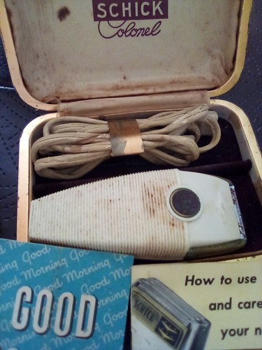 Vintage Schick Colonel Shaver With Case Papers | eBay