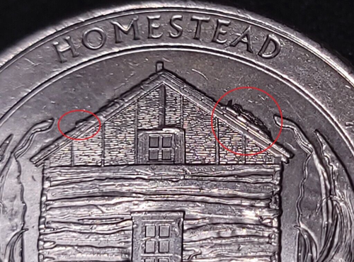 2015P HOMESTEAD Nebraska ATB Quarter Error - "Snow on the roof" | eBay