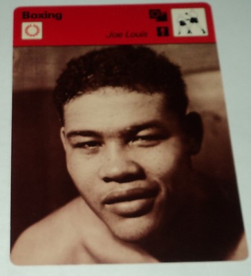 Joe Louis 1977 Sportscaster Boxing card SRR Boxer The Brown Bomber ATG ...