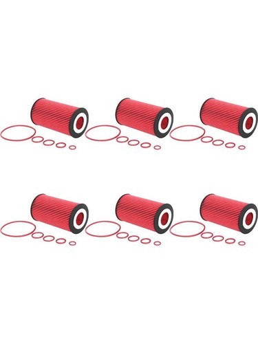 6 x K&N Oil Filters HP-7004 fits Mercedes Benz C-Class 2.0 CL203 C 180 ...