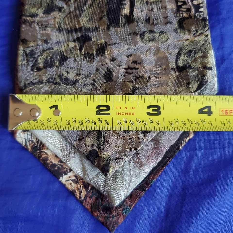 3Vtg Men Silk Ties Endangered Species Zebra Wild-Cat Snowy Owl on ...