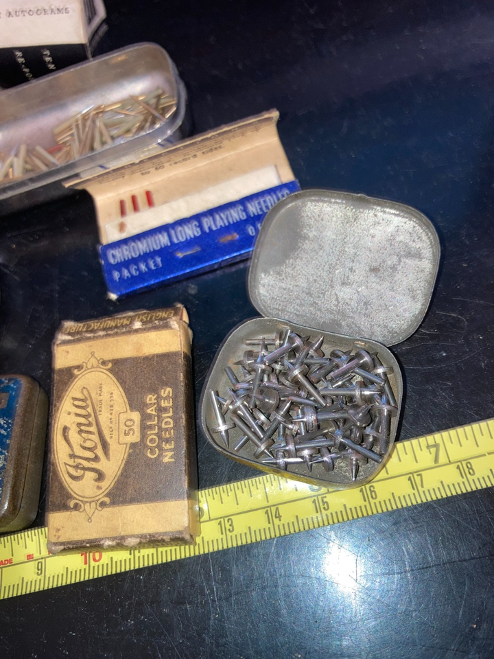 JOB LOTS RARE GRAMOPHONE NEEDLES IM REX HIS MASTERS VOICE REGAL EDISON ...