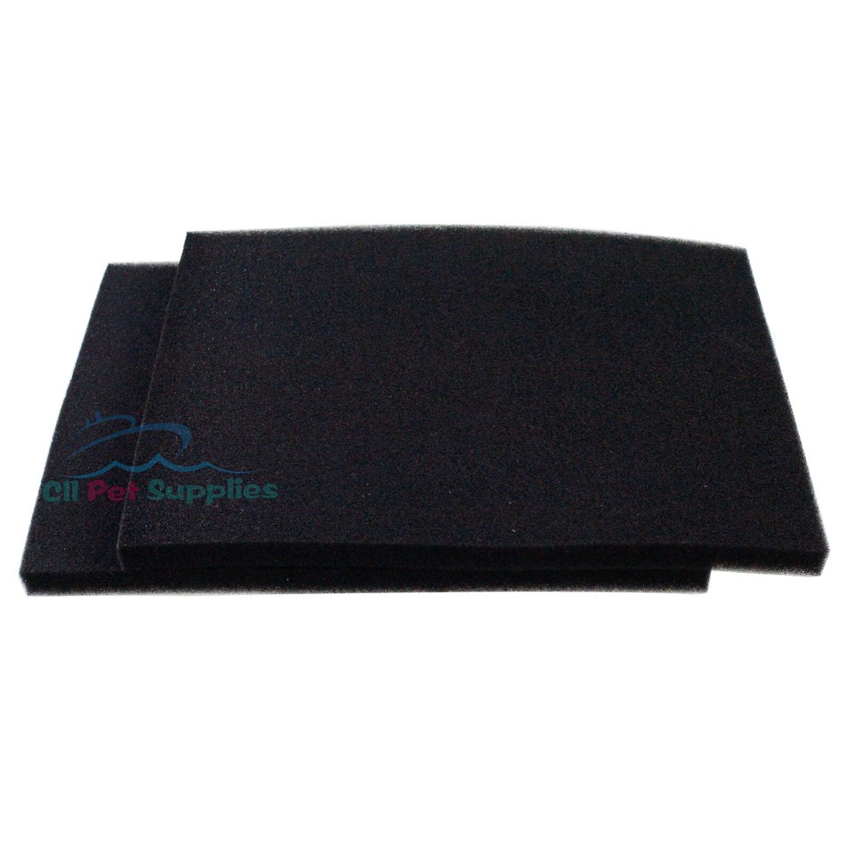 AQUANEAT Aquarium Bio Sponge Filter Media Pad 2 pcs for Fish Tank Sump ...