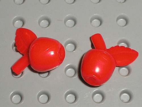 2 x pomme LEGO Red Apple ref 33051 /Set 41026 71016 70751 41108 41075 ...
