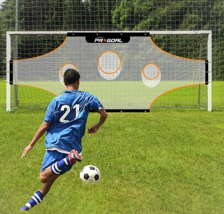 Soccer Shooting Practice Aid Soccer Goal Target Net With 7 Scoring ...