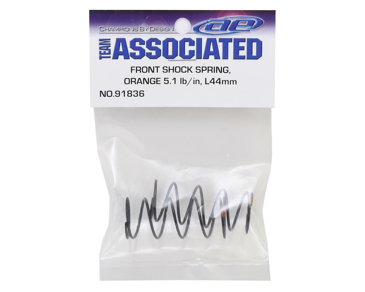 Team Associated 12mm Front Shock Spring (2) (Orange/5.10lbs) (44mm Long ...
