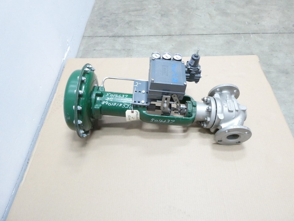 Fisher EZ Pneumatic 667 Size 40 3582 Stainless Flanged Control Valve ...