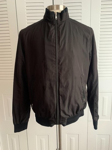 Zara Man Men's Black Zipper Front Windbreaker Jacket Size L Large | eBay