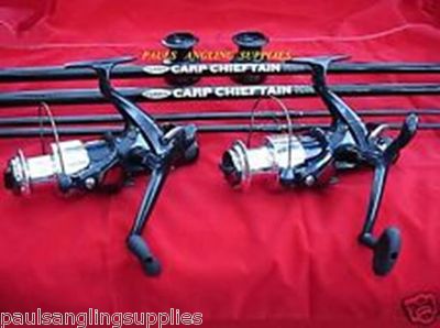 2 X FLADEN CARP FISHING RODS AND FREESPIN CARP REELS | eBay UK