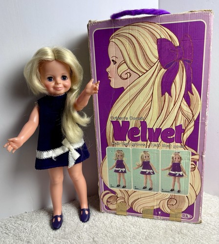 Vintage 1970 Velvet Doll 15" Crissy's Cousin Hair Grows Ideal Toy | eBay