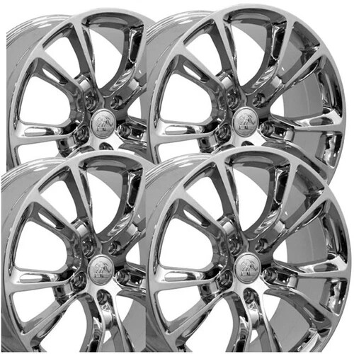 (Set of 4) OE Wheels JP16 20x8.5 5x5" +42mm Chrome Wheels Rims 20" Inch ...