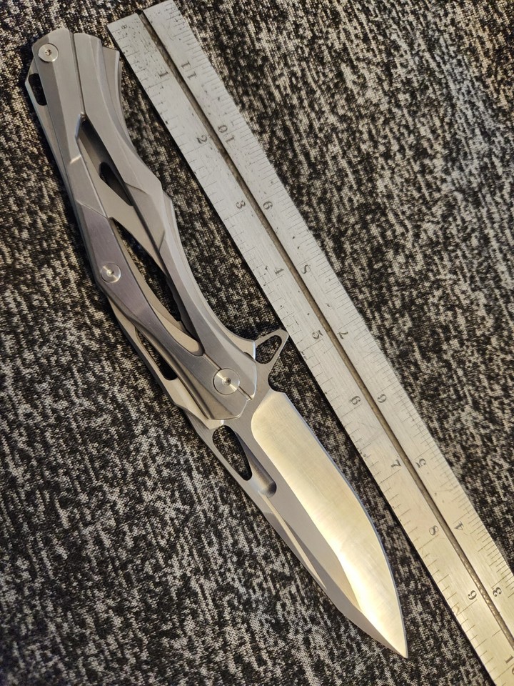 LARGE All Metal Pocket Knife, Outstanding Machine Work!!! New In Box ...