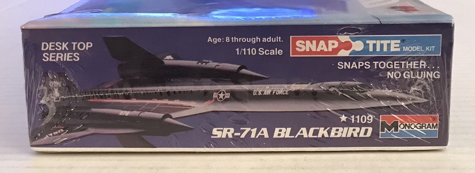 Monogram 1/110 SR-71A Blackbird Snap Tite Plastic Model Kit 1109 NISB ...