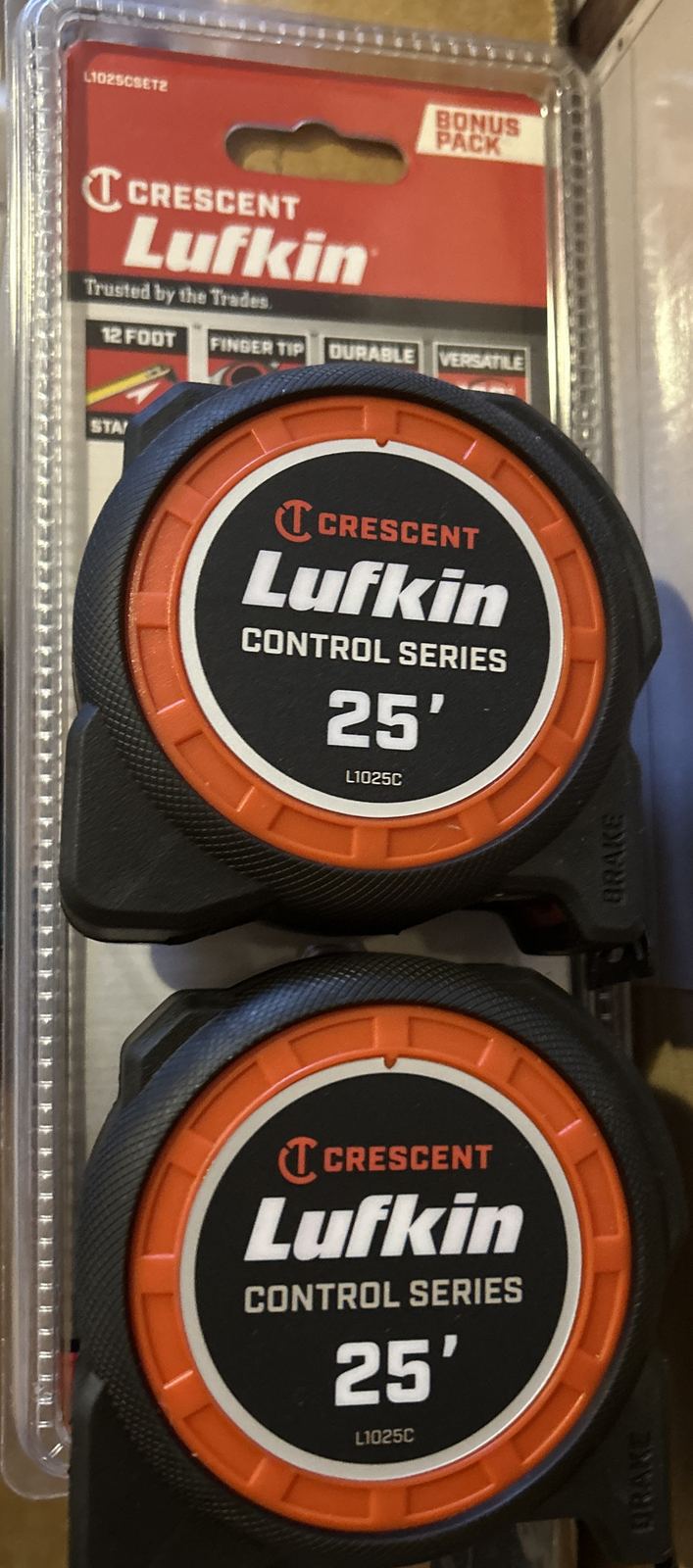 Crescent Lufkin Control Series (2-Pack) 25-ft Tape Measure NEW | eBay