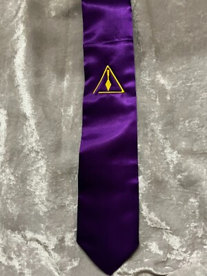 York Rite Chapter and Council Masonic Purple Necktie Blue Lodge ...