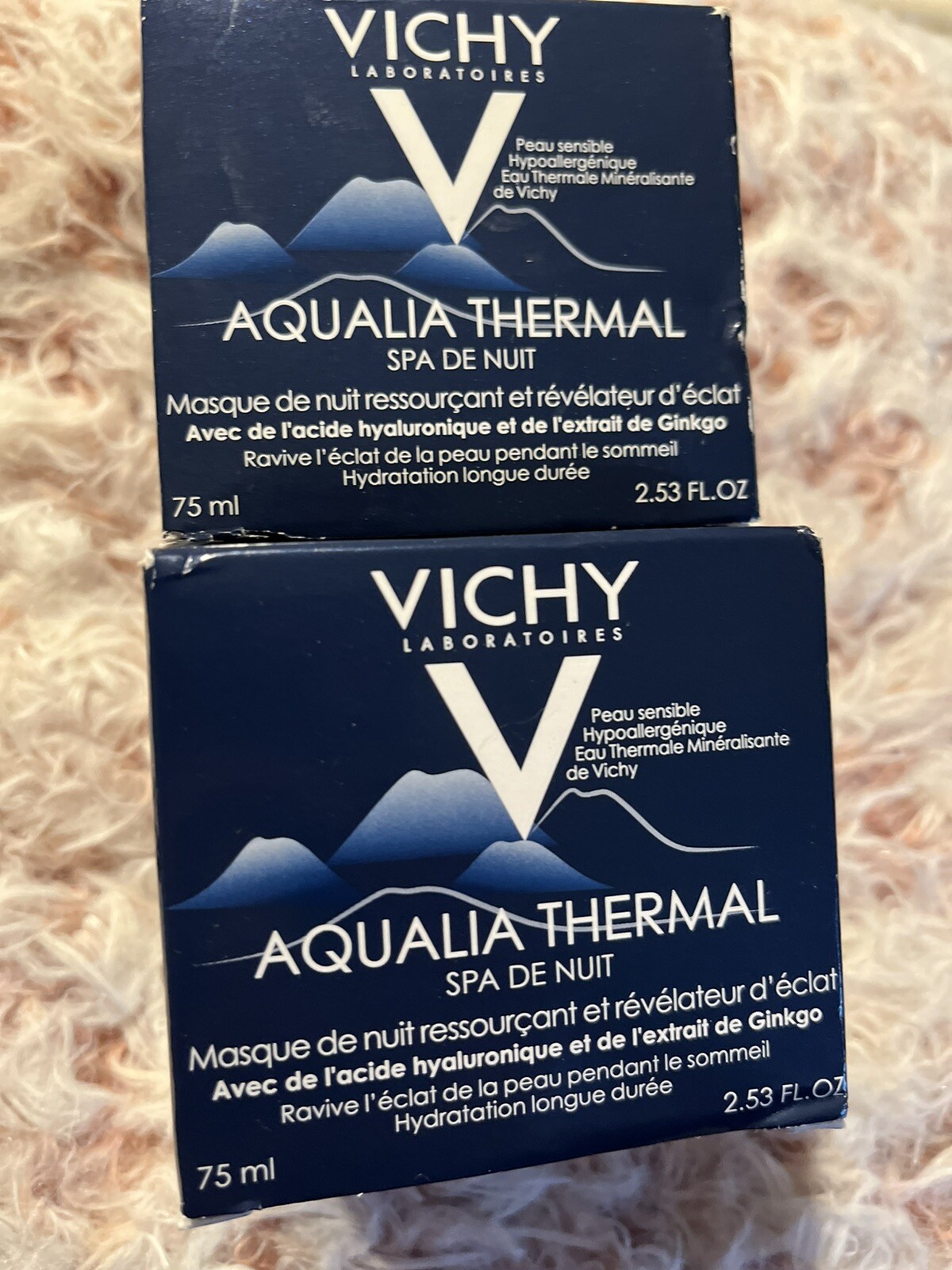 2 Vichy Aqualia Thermal Night Spa Sleeping Mask 2.53 fl oz/ 75 mL Exp 6 ...