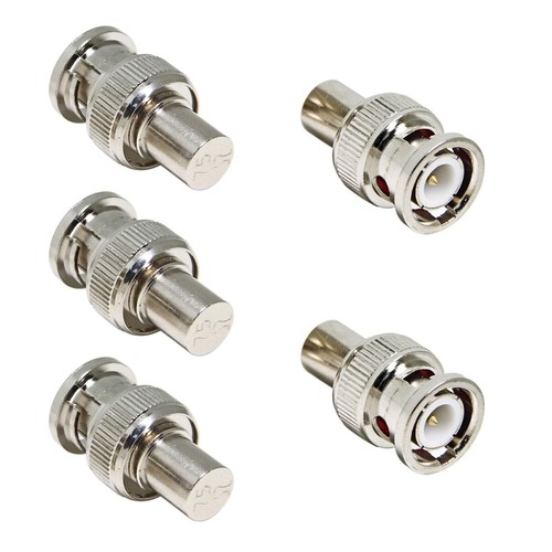 KINGS BNC 75 Ohm Terminator 5-Pack BNC Male Plug Coaxial Cable Adapter ...