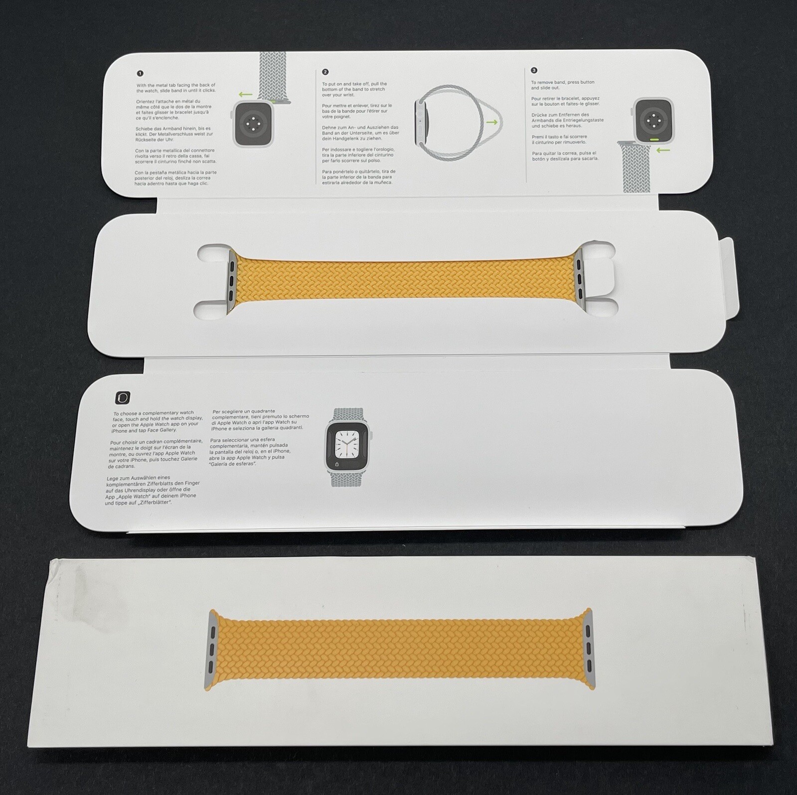 Apple Braided Solo Loop for Watch Series 7 - Maize, Size 9 (45mm) for ...