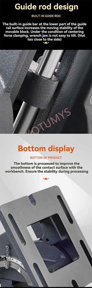 Precision Milling Machine Vise Tilting Guide Rod Angle-Type Parallel ...