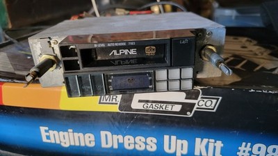 VINTAGE ALPINE 7163 CAR AUDIO STEREO 2 KNOB OLD SCHOOL CASSETTE RARE ...