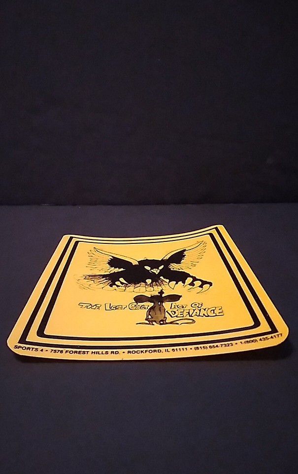 Vintage 6" X 8" Plastic Sign "The Last Great Act Of Defiance" | eBay