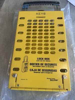 Master Lock Safety Series 503 Yellow Group Lockout Box 14 Locks Max(lot ...