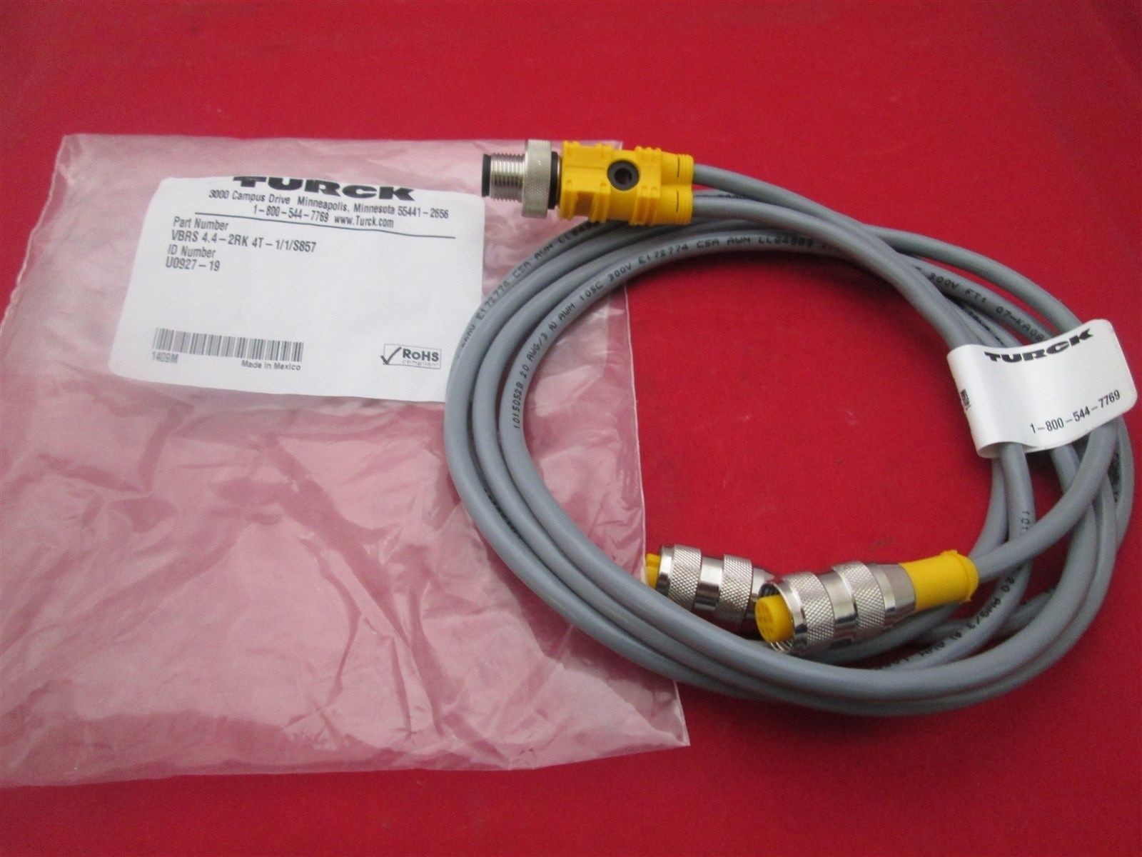 Turck VBRS 4.4-2RK 4T-1/1/S857 U0927-19 Cable | eBay