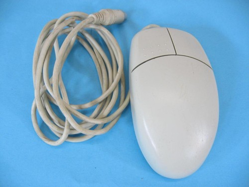 Mitsumi PS/2 Two Button Wired Ball Mouse ECM-S3902 Cleaned Tested Good ...