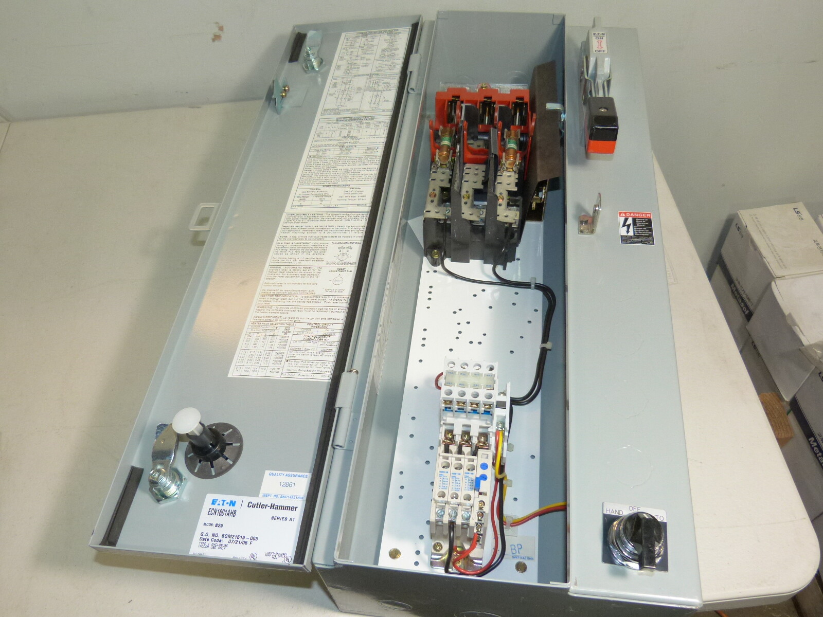 Eaton ECN1601AHB Freedom Starter with Disconnect 1-Phase Size 0 Nema 1 ...