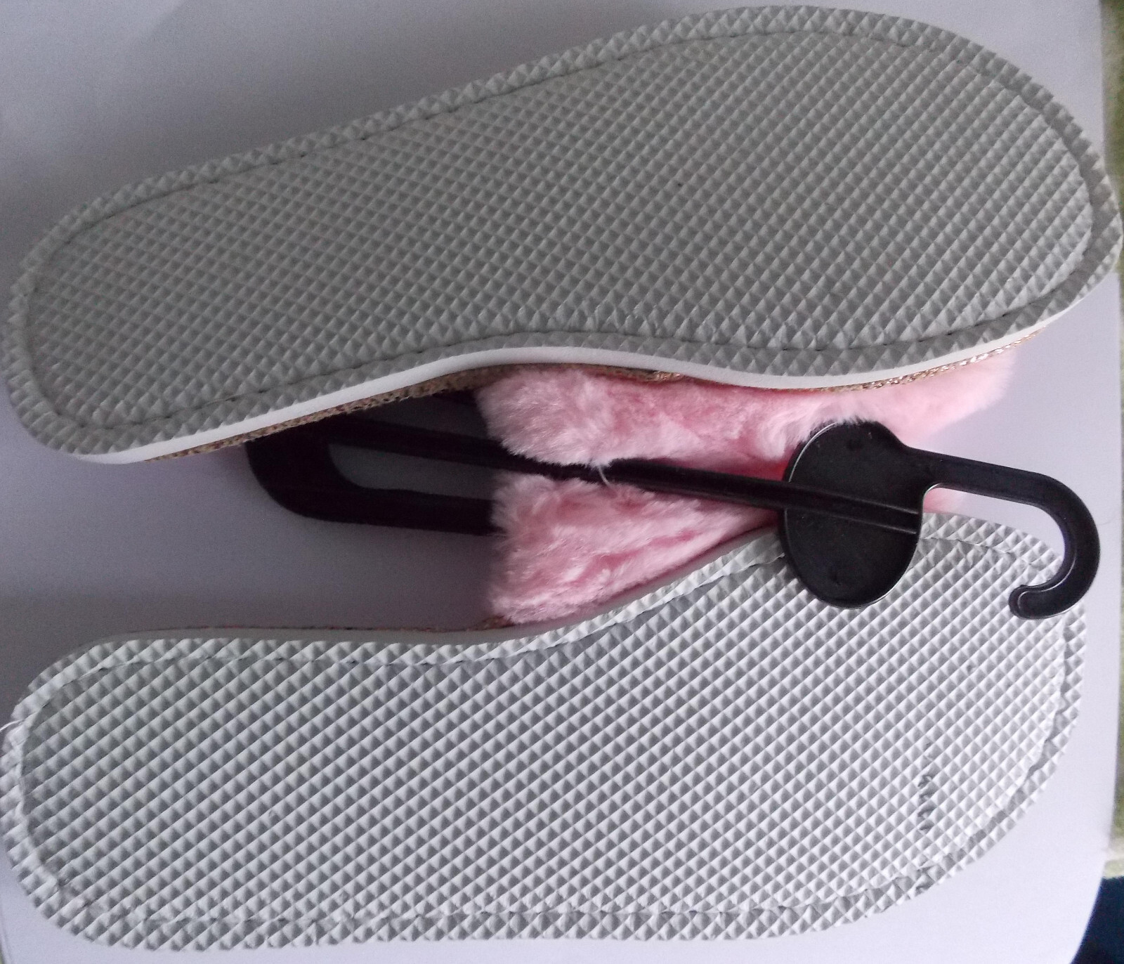 PEP&CO Womens Pink Polyester Slip On Slipper Fur UK EU Medium | eBay UK