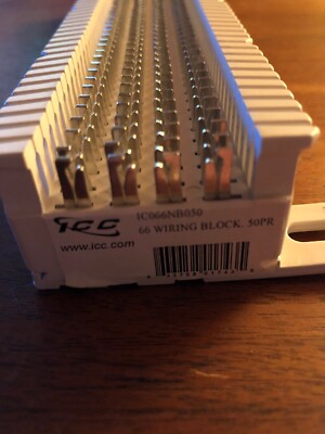 1 - 50-Pair 66 Wiring Block Patch Panel Punch Down Data Voice ...