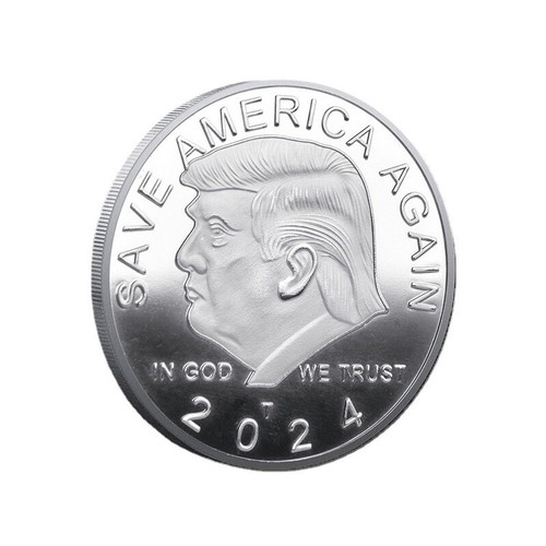 Commemorative Coins Silver Plated 45Th President Donald Trump Gifts ...