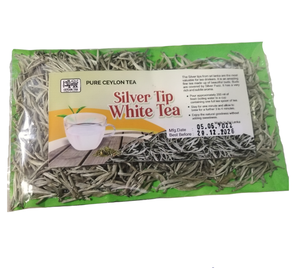 Pure Ceylon Organic High Quality Loose Leaf Silver Tips White Tea ...
