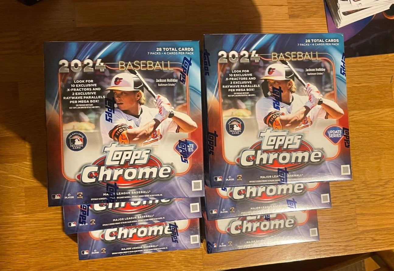2024 Topps Chrome Update Mega Box Factory Sealed (Lot of 6) | eBay