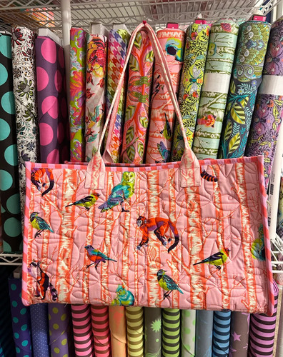 Tula Pink Tote kit - Full Moon Forest II fabric + All The Things Tote ...