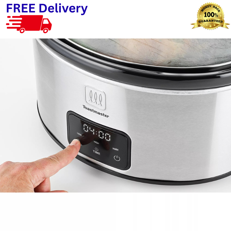 Toastmaster 6QT Digital Slow Cooker Locking Lid Timer 210 Watts NEW | eBay