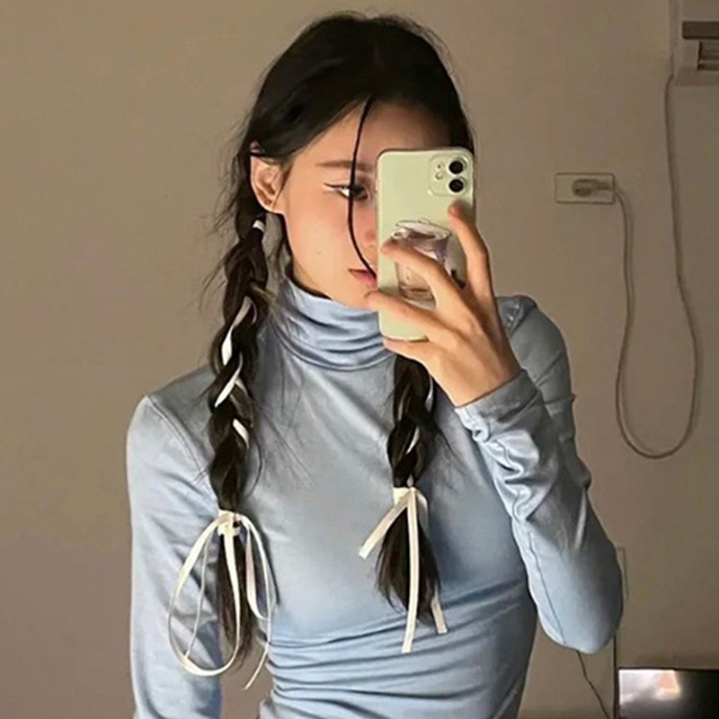 Satin Hairband with Butterfly Bow and Streamers for Women Girls Hair ...