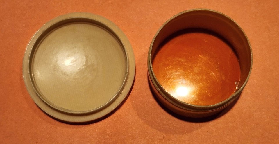Vintage French Ivory Pyralin Celluloid Vanity Trinket Pill Box | eBay