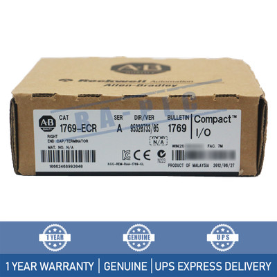 AB Allen-Bradley Compact I/O 1769-ECR Right End Cap/Terminator Ser. A ...