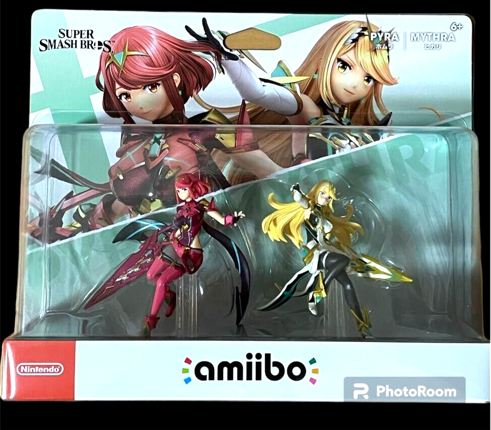 Nintendo amiibo Pyra Mythra Double Set Super Smash Bros. Homura Hikari ...