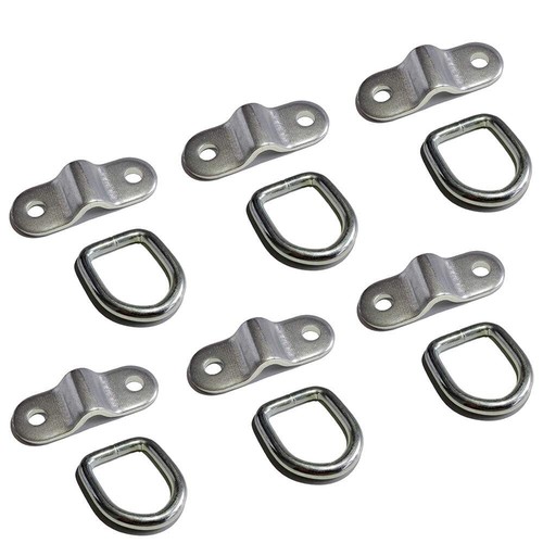 6 Pack D Rings Tie Down Anchors Hooks for Trailer Truck Bed Bracket ...