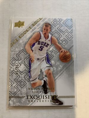 MASON PLUMLEE 2012-13 UPPER DECK EXQUISITE COLLECTION /99 ROOKIE DUKE # ...